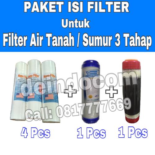 Jual Paket Isi Filter Untuk Filter Air Tanah / Sumur 3 Tahap - Jakarta ...
