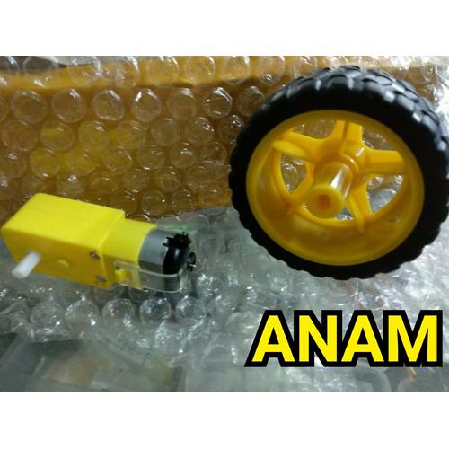 Jual Dc motor 1:48 gear box + wheel - Kota Bandung - anam elektronik ...