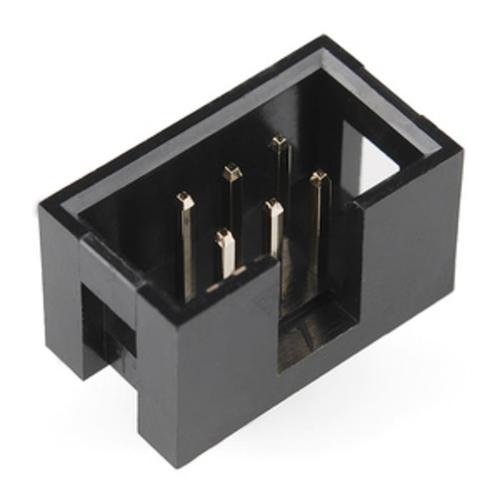Jual DC3-6p Soket IDC Connector Socket 2x3 6 pin Male 2.54mm cover ...