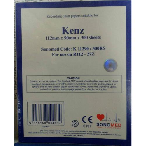 Jual kertas ekg/ecg kenz R112-27Z uk : 112mm x 90mm x 300sh - Jakarta ...