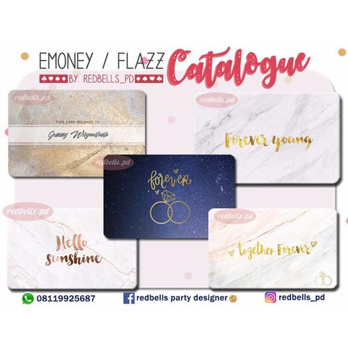 Jual custom emoney flazz cetak 1 sisi (gambar bisa custom) - Kota ...