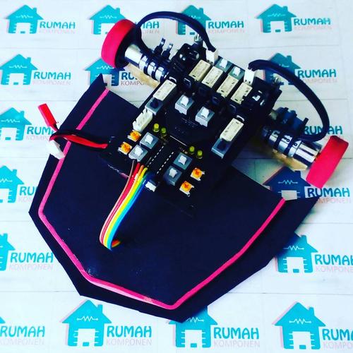 Jual Robot line follower pengikut garis 6 relay spek lomba murah - Kab ...