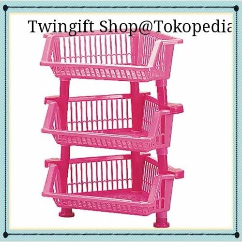 Jual Rak sudut plastik Lion Star, susun 3.(KHUSUS GOJEK). - Jakarta ...