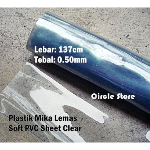 Jual Plastik Mika Lentur Flexible PVC Clear Lebar 137cm Tebal 0,50mm - 0,30mm 122cm - Jakarta ...