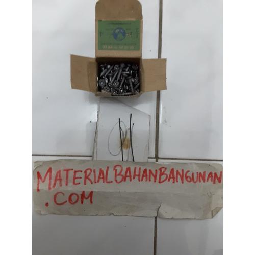 Jual skrup kayu 5 x 5/8 inch skrup kayu besi skrup tapping kayu - Kota ...