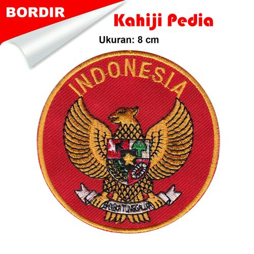 Jual PATCH bordir Emblem Patch LOGO Garuda Pancasila Indonesia merah ...