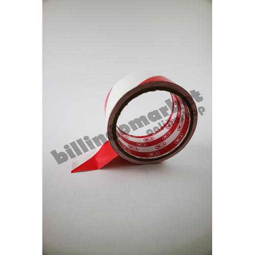 Jual Lakban Line Tape / Floor Marking / Barier Safety Merah Putih ...
