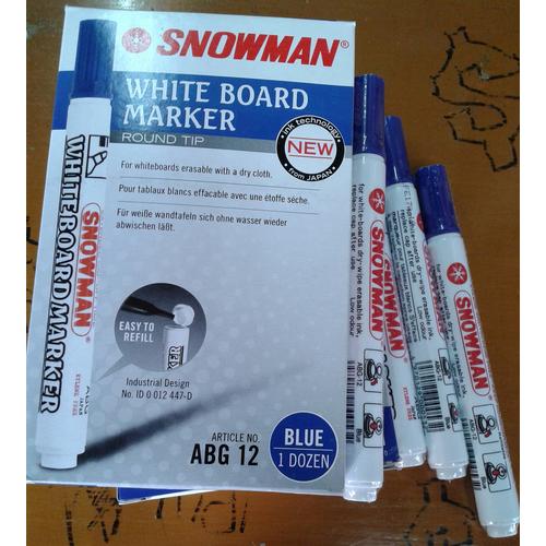 Jual SNOWMAN. SPIDOL WHITEBOARD ABG-12 - Biru - Jakarta Utara - UliAtk ...