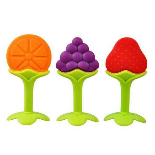 Jual gigitan bayi Teether buah anggur jeruk strawberry BPA free - Kota ...