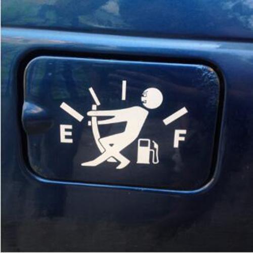 Jual Stiker Mobil Tangki Bensin Stick figure pull Empty Car Fuel ...