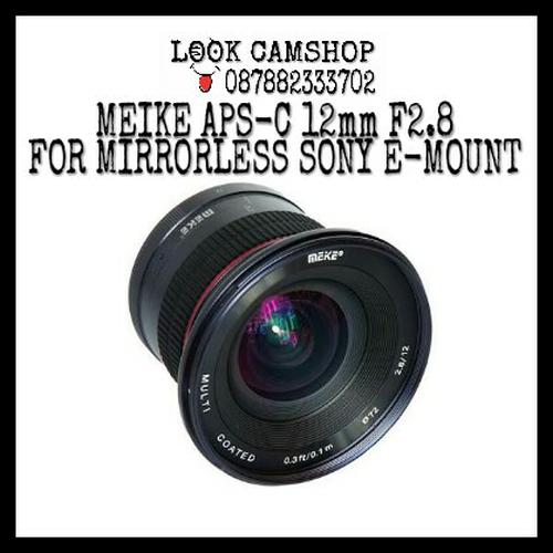 Jual LENSA MEIKE 12mm F/2.8 ULTRA WIDE FOR MIRRORLESS SONY / DSLR CANON ...