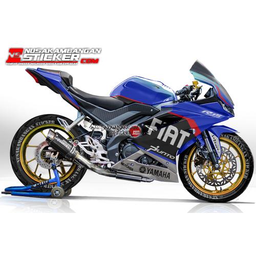 Jual Decal R15 V3 VVA – Livery Fiat Biru Hitam - Graftac, Glossy Kilap ...
