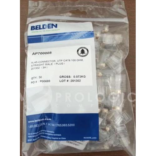 Jual Konektor RJ45 Cat 6 Belden Connector RJ 45 CAT6 1 pack Original ...