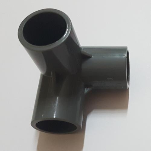 Jual Tee T Double Pipa 3 Way Hidroponik PVC ID 20mm - Kota Batu ...