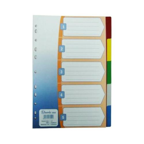 Jual Divider/pembatas 5 warna BAMBI - Jakarta Utara - Toko ATK jakarta ...