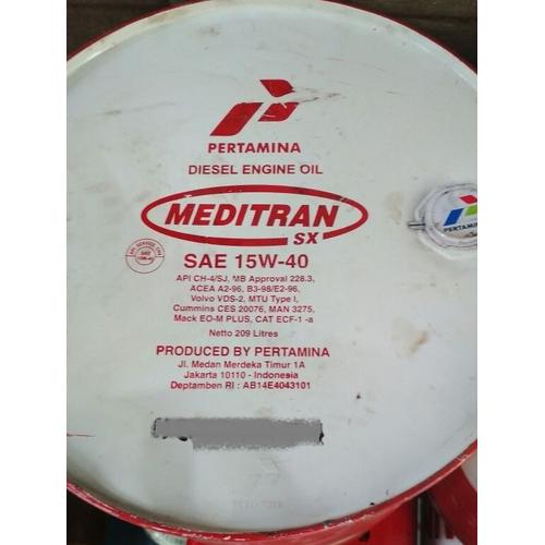 Jual Oli Pertamina Meditran SX 15w-40 drum 209L - Jakarta Timur ...