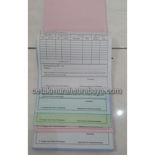 Jual Cetak Nota 3 Rangkap 1 Warna Carbonless/tanpa karbon + Nomerator ...