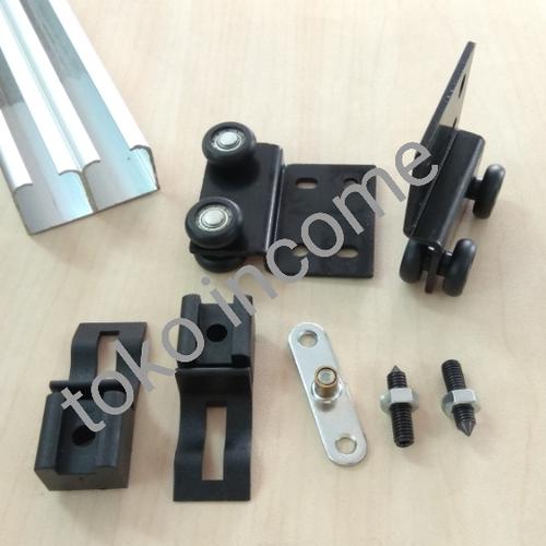Jual Rel dan Roda Pintu Sleding Lemari Gantung / Geser B 004 Double 2 M ...