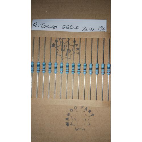 Jual Resistor 560 ohm 1/2 watt 1% taiwan metal film - Kab. Bogor ...