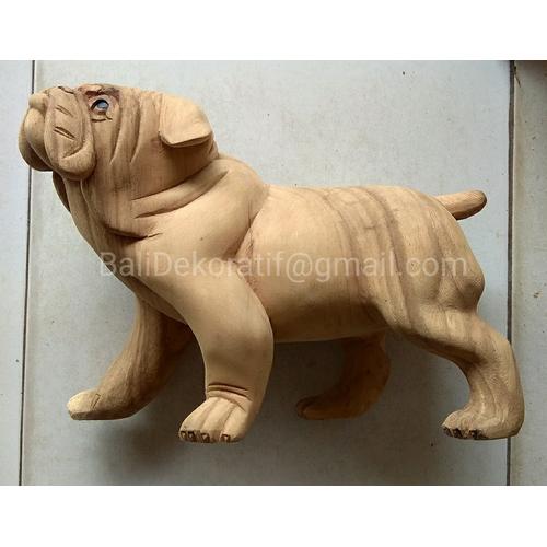 Jual Patung Kayu Model Anjing Pug Panjang 20cm - Kab. Gianyar - Bali ...