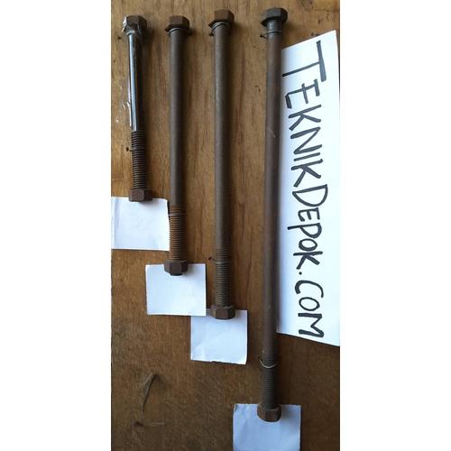 Jual baut 5/8 inch x 10 inch baut hitam 5/8 inch x 10 inch baut besi ...