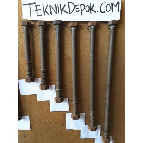 Jual baut 3/4 inch x 14 inch baut hitam 3/4 inch x 14 inch baut besi ...