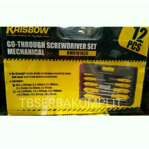 Jual Set 12pcs Krisbow KW0101626 obeng mekanik High quality premium ...