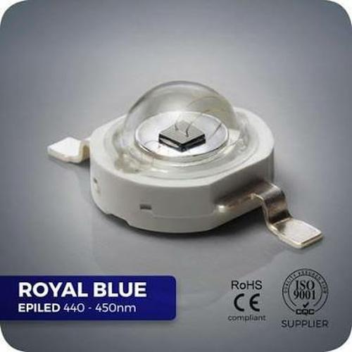 Jual high power led 1w hpl 1watt royal blue 445nm - 447nm 1 watt epiled ...