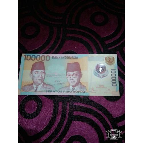 Jual uang kuno jadul seratus ribu polymer th 1999 soekarno hatta 100 ...