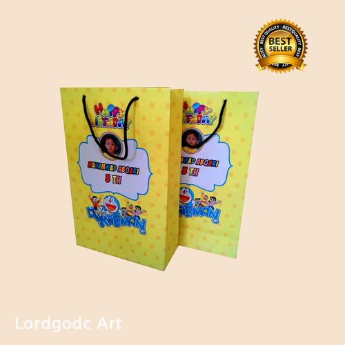 Jual Cetak Paper bag ulang tahun custom foto anak tema kartun - Kota ...