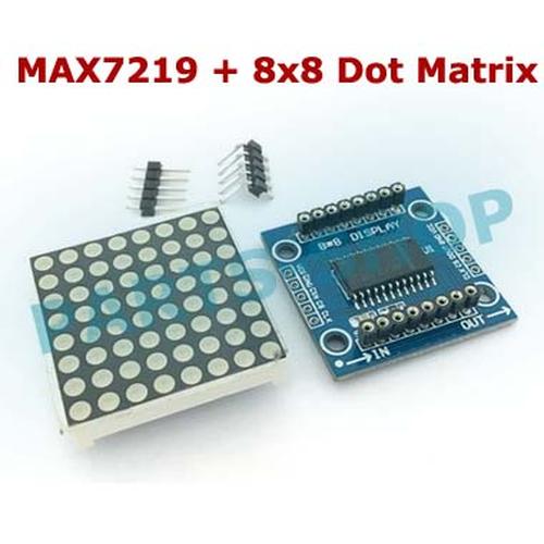 Jual Max7219 8 x 8 Dot Matrix Led display module 8x8 Dotmatrix modul ...