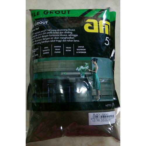 Jual AM 53 HITAM TILE GROUT / SEMEN KERAMIK PENGISI NAT BLACK EBONY ...