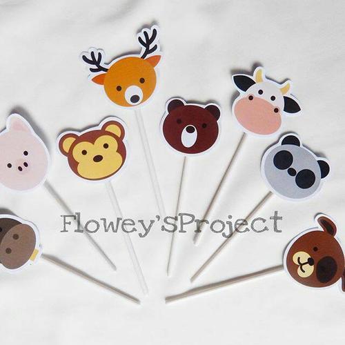 Jual Topper Cake Karakter Animal - Kab. Malang - Flowey's Project ...