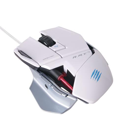 Jual Mad Catz PC MCZ R.A.T.3 ( rat 3 ) Mouse Gaming USB - White ...
