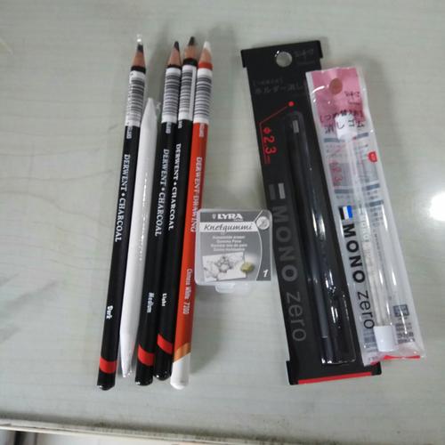 Jual derwent charcoal pensil pencil white pencil pensil putih mono zero ...
