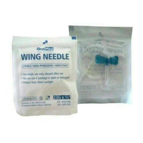 Jual Needle Wing 23G 25G 27G - Pvc Mefical Grade tubing 31Cm - Kab ...