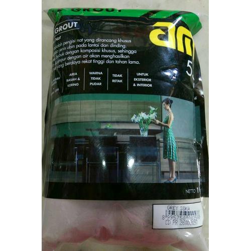 Jual AM 53 ABU ABU TILE GROUT / SEMEN KERAMIK PENGISI NAT GREY SOKA ...