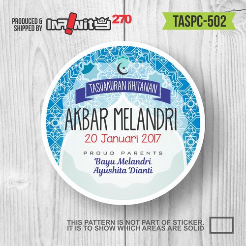 Jual stiker label anak khitanan kotak souvenir sticker syukuran TASPC ...