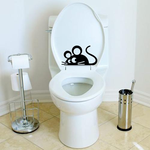 Jual Cutting Sticker Toilet TIkus Stiker Closet Cafe Rumah Kantor WC ...