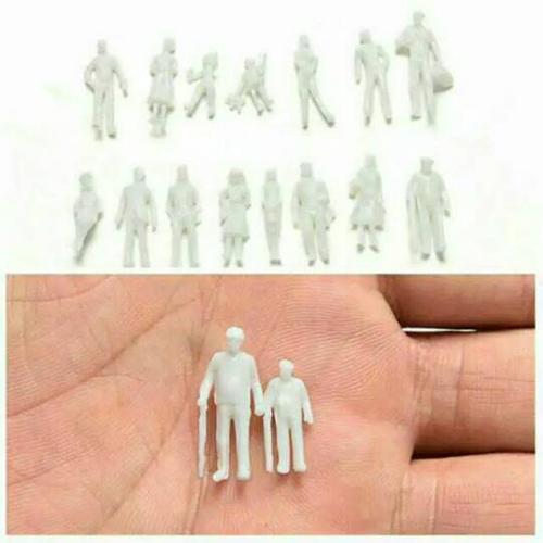 Jual 1:100 miniature figure maket figure orang PUTIH maket arsitek ...