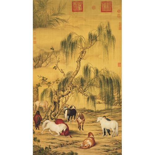 Jual Repro Lukisan Klasik Tradisional China Hoki Feng Shui Jaya Kaya ...