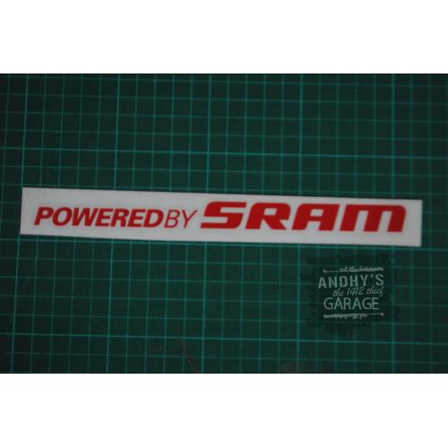 Jual Sticker / Stiker Powered By Sram - GOLD - Kota Bekasi - Andhy's ...