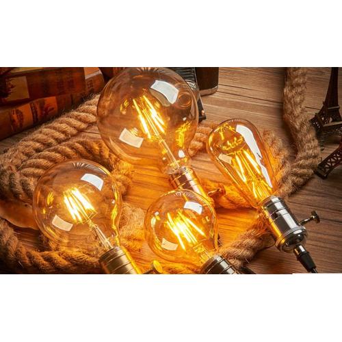 Jual Lampu LED Edison 4W Kuning Bulat-Lampu Edison Filament-Lampu LED ...
