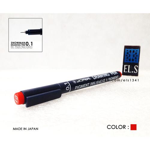 Jual Snowman Drawing Pen 0.1 Merah - Jakarta Barat - els mabes | Tokopedia