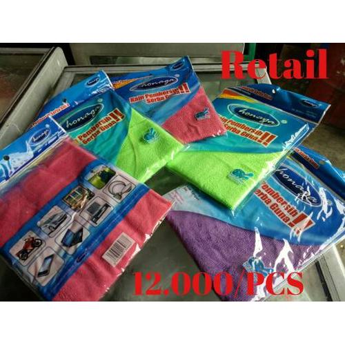 Jual Microfiber 40x40cm 320 GSM Lap Kain Pembersih Serbaguna Honaga ...