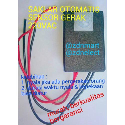 Jual saklar otomatis sensor gerak pir 220v 200 watt - Kab. Kudus ...