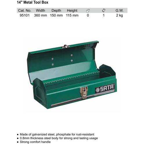 Jual Kotak Tools 14 Inch Metal Tool Box 95101 SATA TOOLS - Jakarta ...