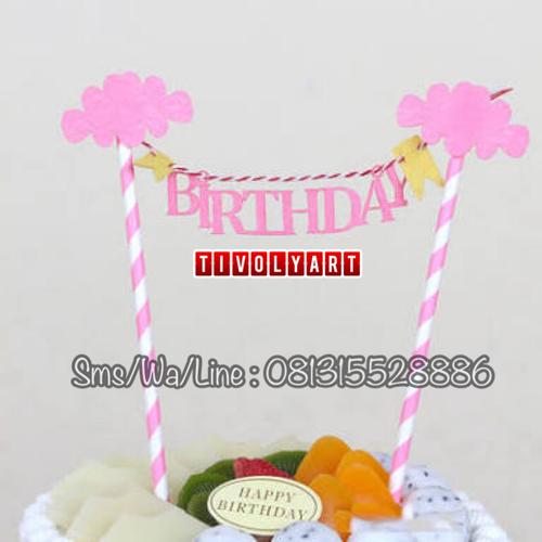 Jual Topper Cake HBD Pink / Cake Topper / Hiasan Kue - Jakarta Barat ...
