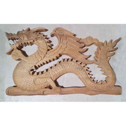 Jual Ukiran Bali Model Naga Memegang Awan, Hiasan Dinding Kayu - Kota ...