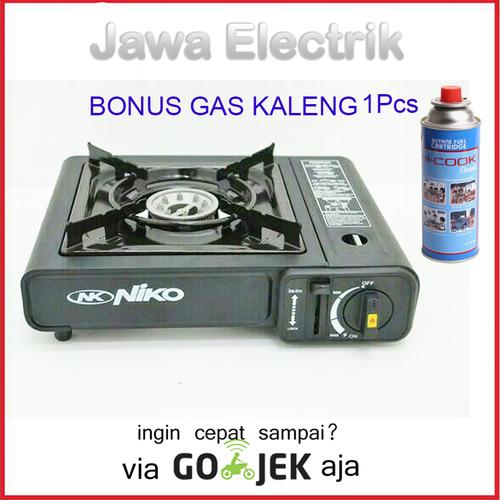 Jual Niko Kompor gas portable Bisa Gas kaleng & Gas Elpiji + 1 Gas ...